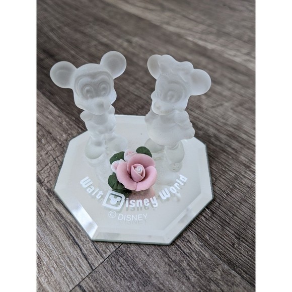 Disney | Other | Walt Disney World Mickey Minnie Mouse Frosted Crystal ...